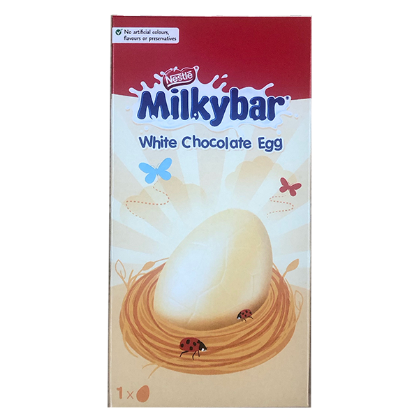 NESTLE MILKYBAR WHITE CHOCOLATE EGG | Churchill's British Imports Ltd
